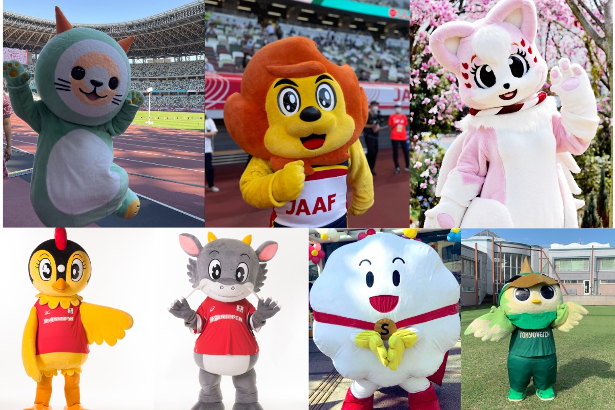 【リレフェス】”ゆるキャラリレー” 参加キャラクター紹介！第1弾：ユニークで個性あふれる参加キャラクター7体をご紹介！：日本陸上競技連盟公式サイト
